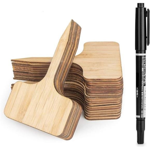 Accents | 6pcs Bamboo Plant Labels 6 X 10 Cm With Bonus A Pen Vegetable ...